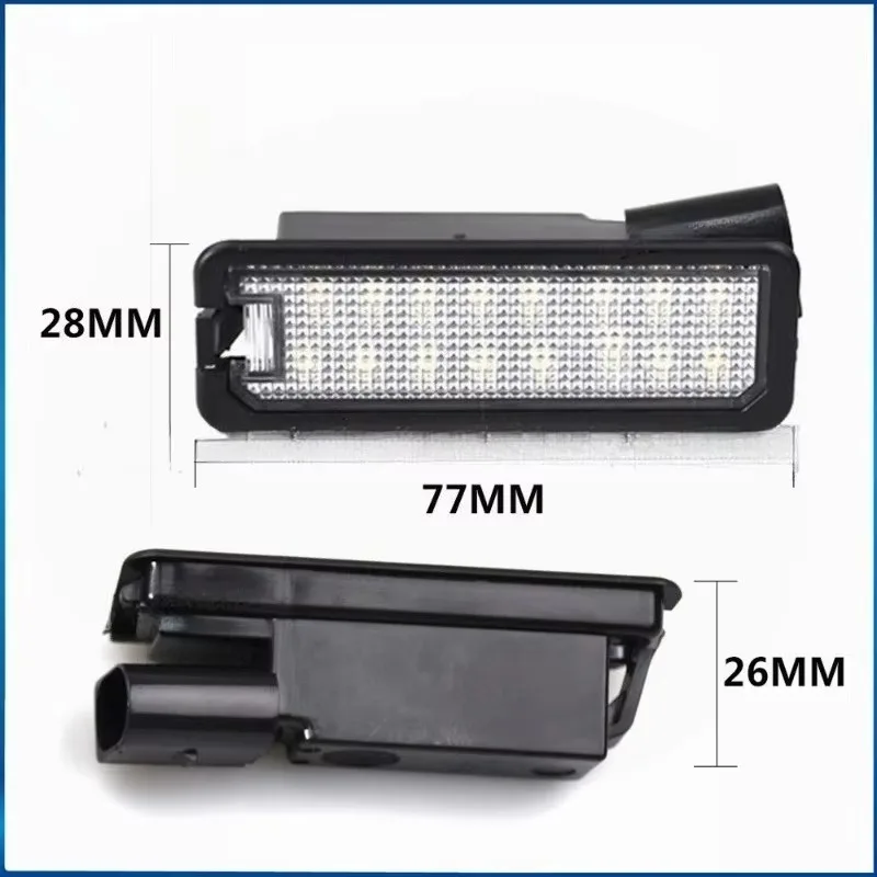 Rea For 2PCS LED Number License Plate Lights Assembly with Canbus Vw ...