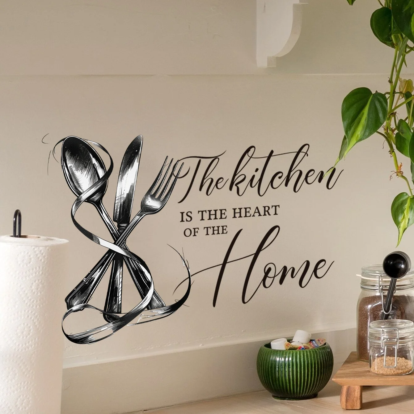 1pc-Metal-Tableware-Kitchen-Wall-Stickers-Cutlery-Forks-and-Spoons-The ...