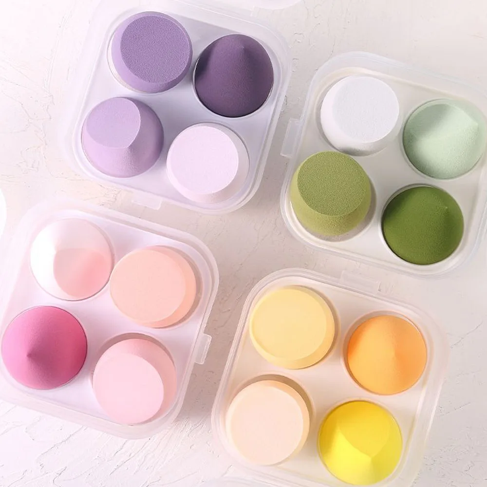 3/4pcs Makeup Sponge Blender Beauty Egg Cosmetic Puff Foundation ...