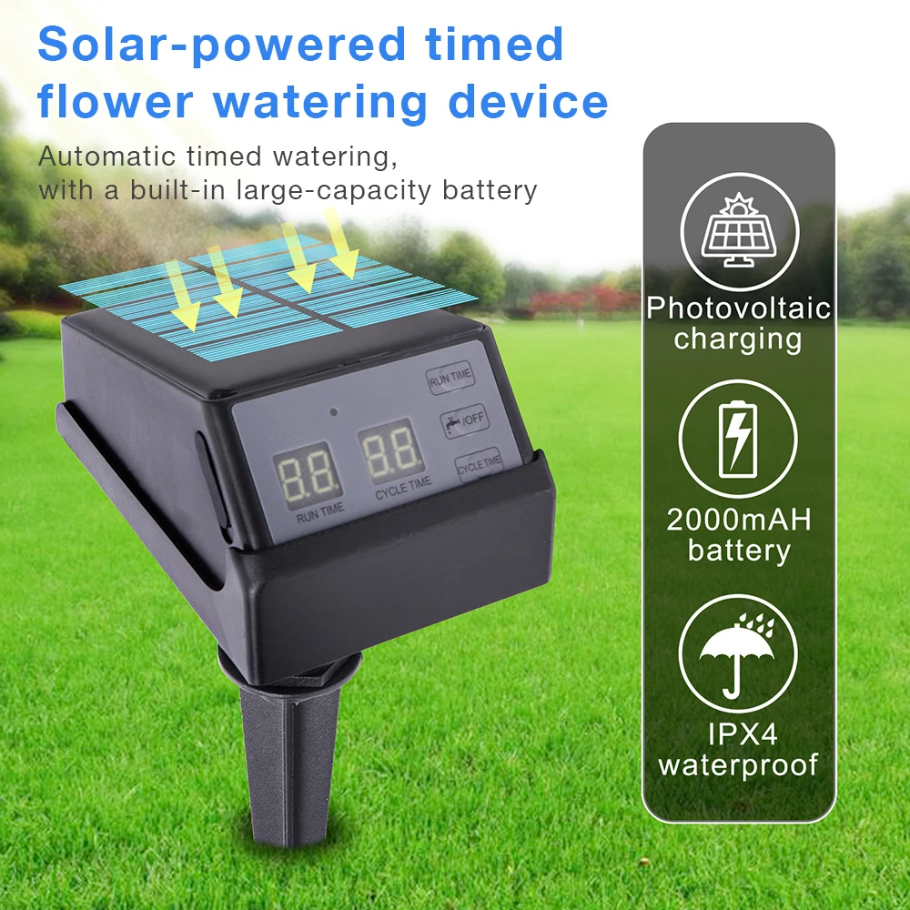 Solar Automatic Irrigation Timer Kit Drip Irrigation Water Pump Control ...
