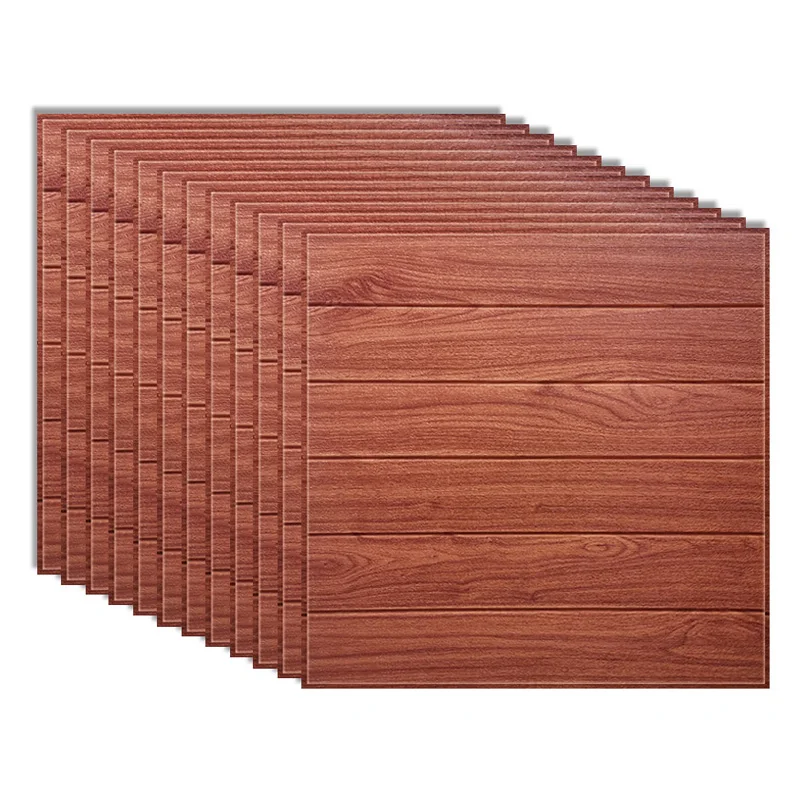 3D-Wooden-Wall-Stickers-Foam-Waterproof-Panel-Self-adhesive-Covering ...