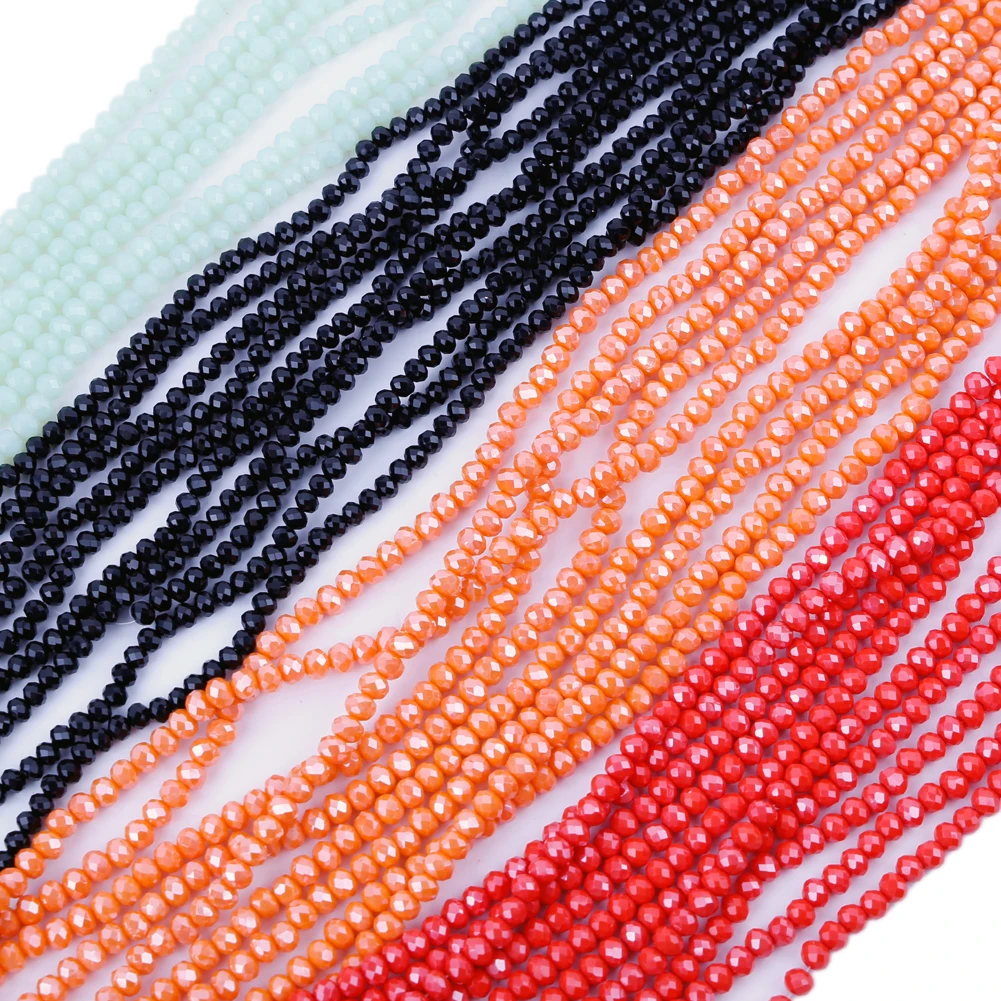 140-pieces-4mm-Faceted-Crystal-Beads-Round-Glass-Spacer-Beaded-DIY ...