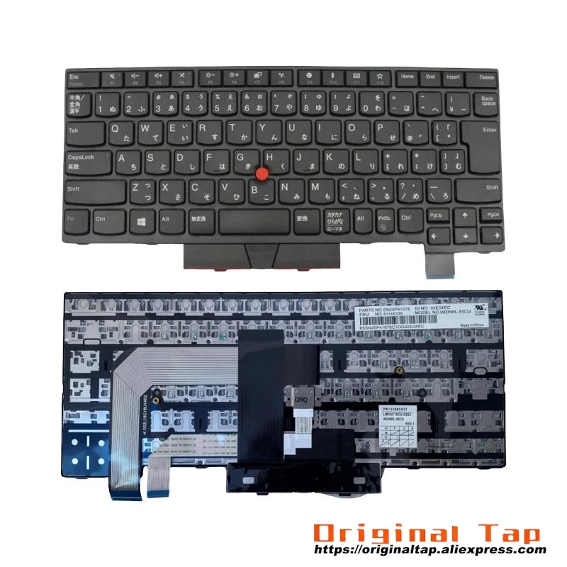 JP-Japanese-Keyboard-for-Lenovo-Thinkpad-T470-A475-T480-A485-01AX395 ...