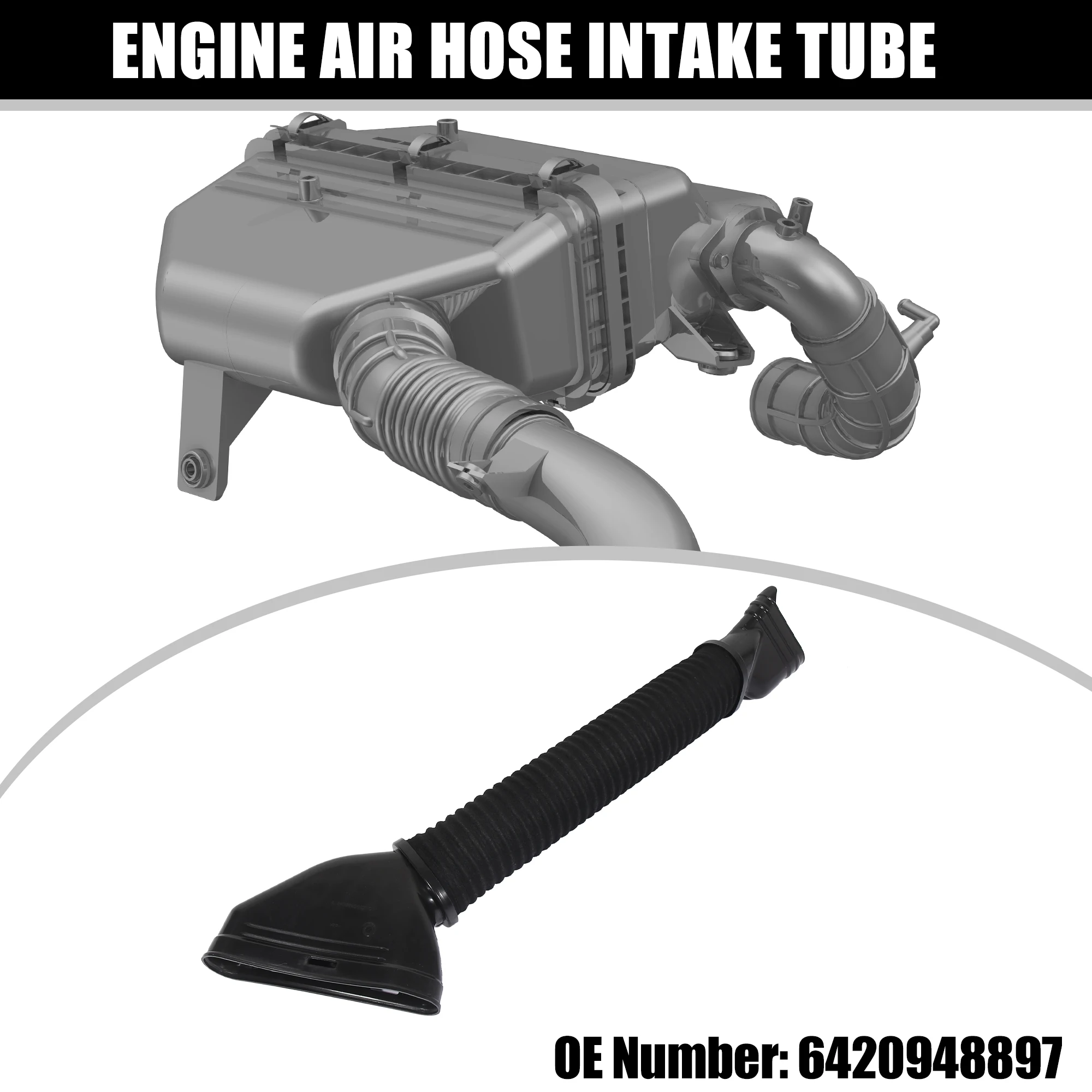 X-Autohaux-Auto-Engine-Air-Intake-Hose-Throttle-filter-Corrugated-Tube ...