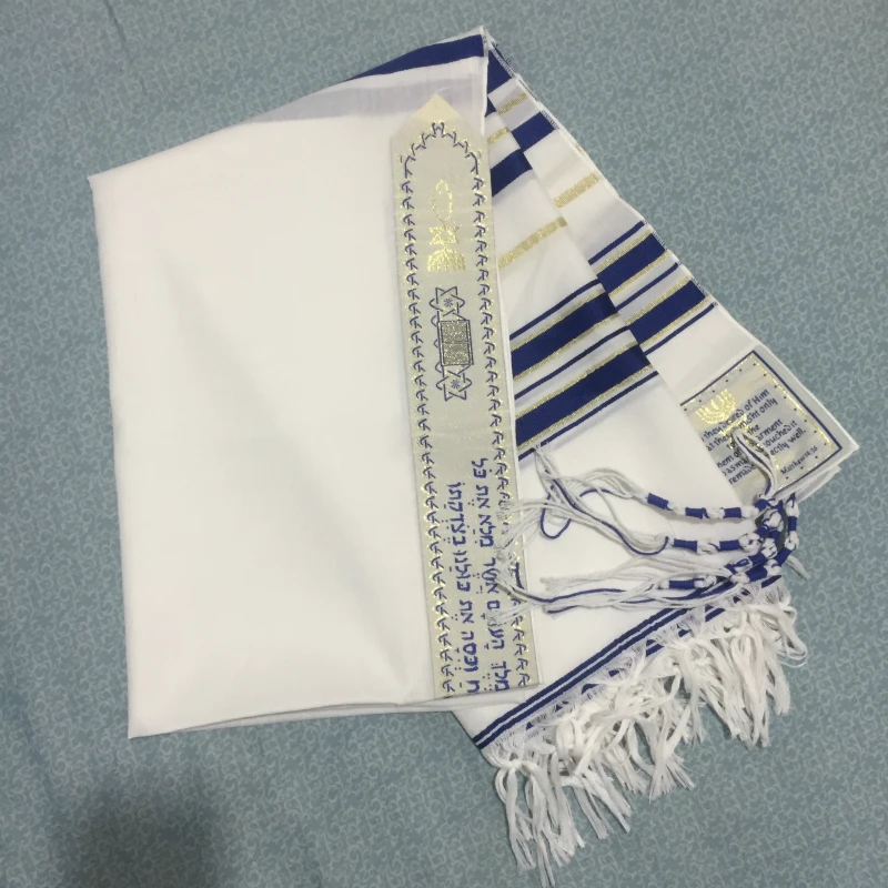Tallis messiânico israelense para homens mulher envolve com tzitzit ...