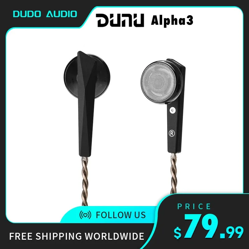 DUNU-Alpha3-Alpha-3-Flagship-Flathead-Earbuds-14-2mm-Dynamic-Driver-In ...