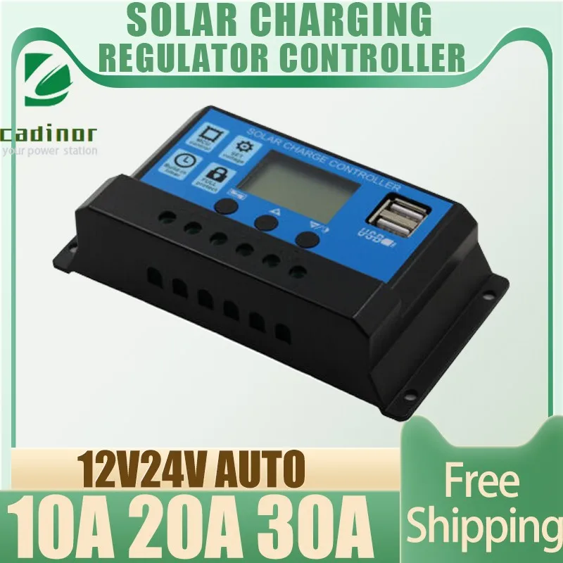 12V-24V-With-USB-Solar-Regulator-with-Big-LCD-IP32-PV-Battery-30A-Home ...