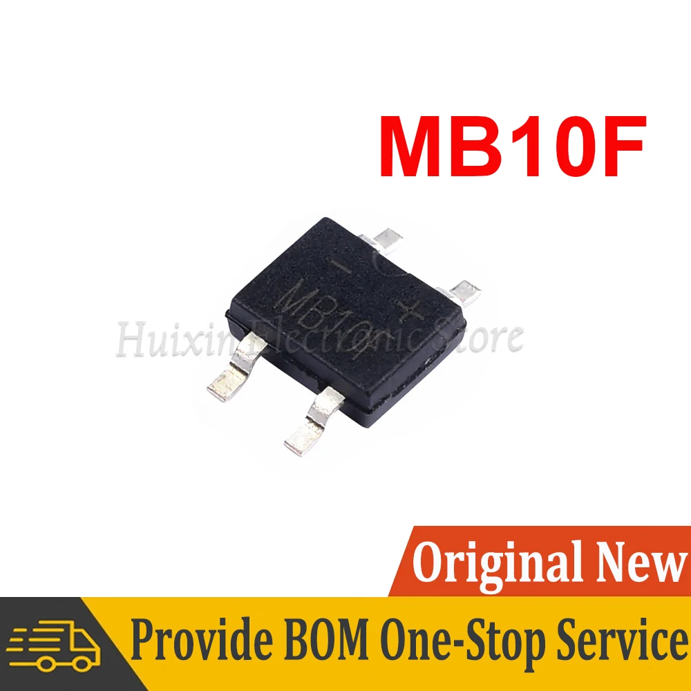50PCS-MB10F-1A-1000V-SOP-4-Diode-Bridge-Rectifier-SMD-In-Stock-NEW ...