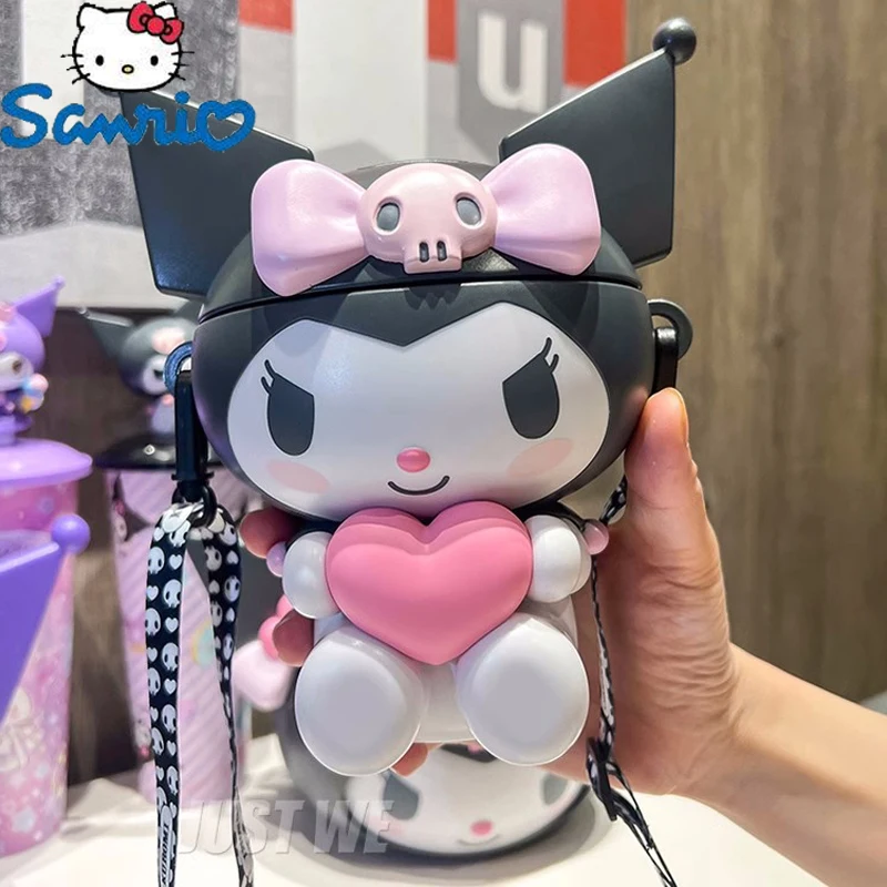 Sanrio-Kawaii-Kuromi-Water-Cup-650ml-Cartoon-Popcorn-Bucket-Anime-Cute ...