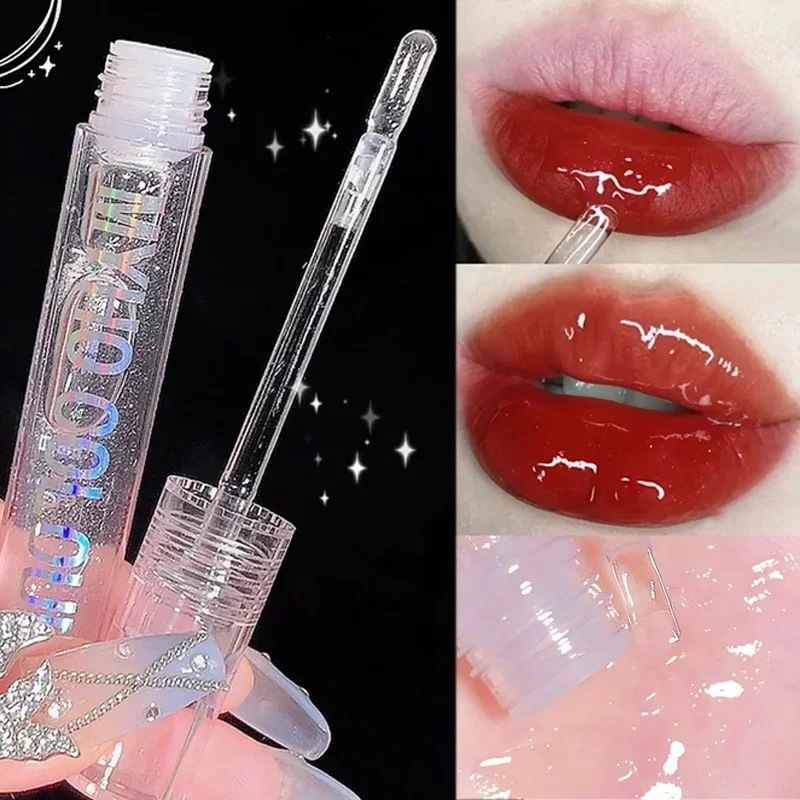 1-3pcs-Watery-Glitter-Lip-Oil-Transparent-Jelly-Lip-Glaze-Colorless ...