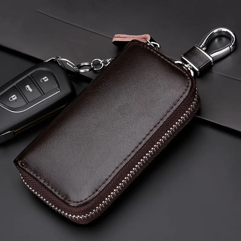 Car key bag Large capacity zipper Men's and women's waist hanging ...
