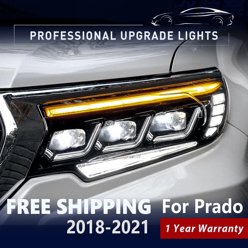 For Toyota Land Cruiser FJ200 20018 2019 Prodo Headlights DRL LED Full ...