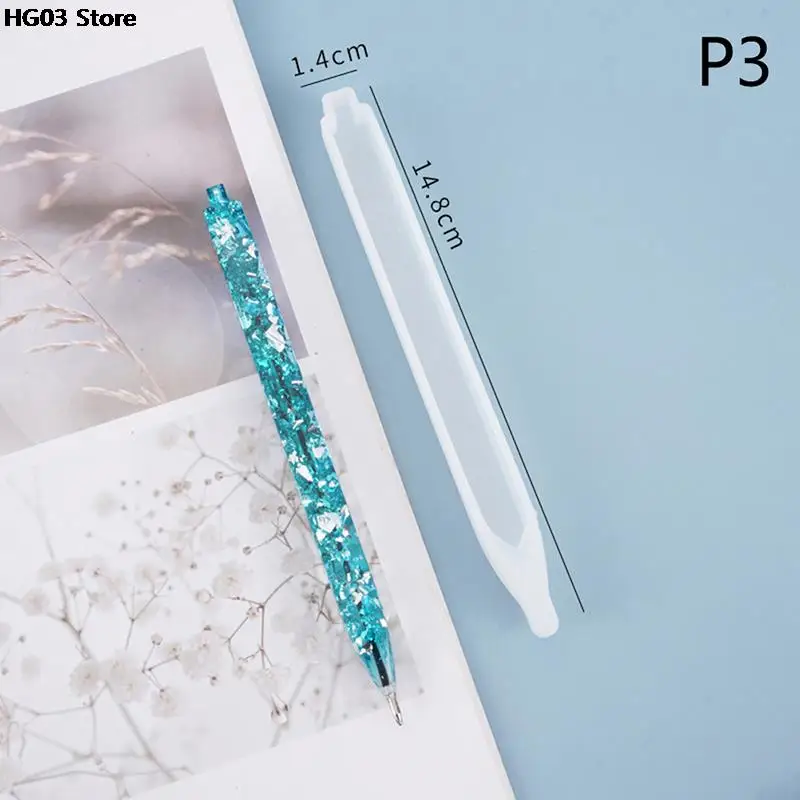 3-Sizes-DIY-Pen-Silicone-Mold-Epoxy-Resin-Pen-Holder-Resin-Casting-Mold ...