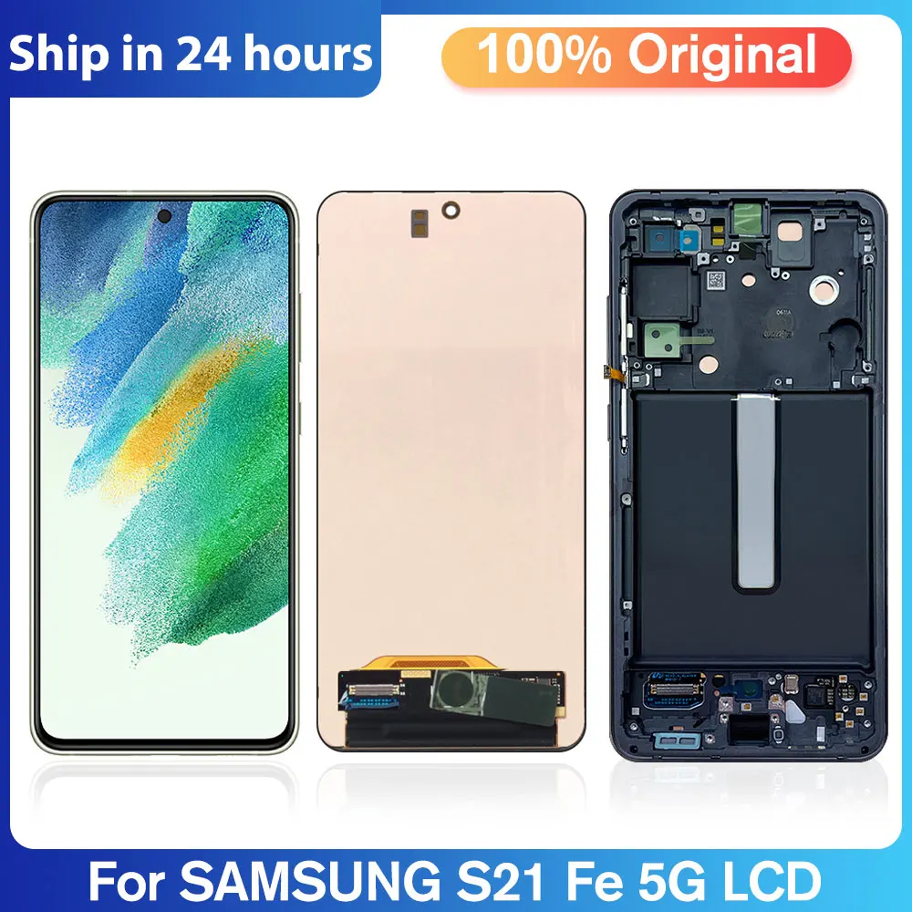 6.4'' Original For Samsung Galaxy S21 FE 5G LCD Touch Screen Digitizer ...