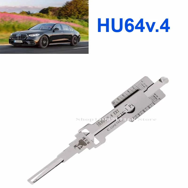 1P HU64 V.4 EXT Lishi Tools Model Lishi 2-in-1 Picking for Automotive ...