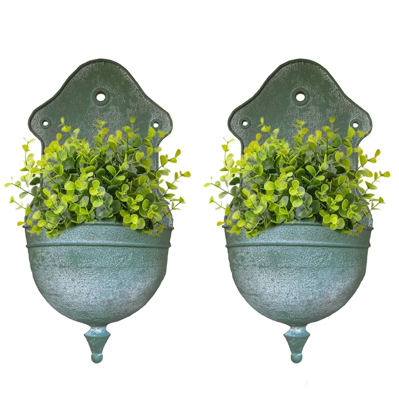 Wall-Hanging-Flowerpot-Farmhouse-Style-Hanging-Wall-Vase-Fower-Pot ...