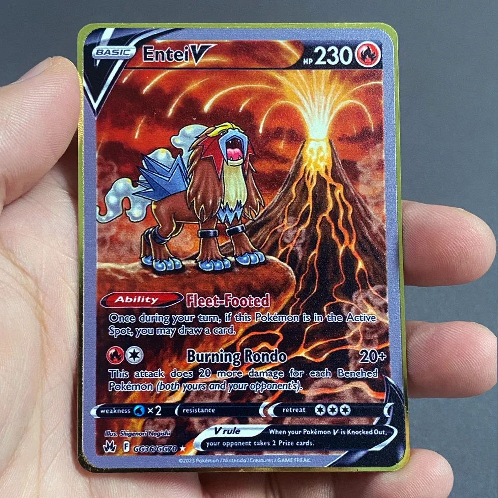 Iron Cards Gold Vmax Card Pikachu Charizard English Metal Cards Mega ...