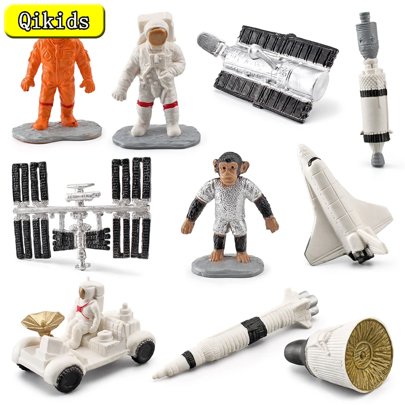 New 10Pcs/Set Space Astronaut Toys Spaceship Model Toy Figures Fun ...
