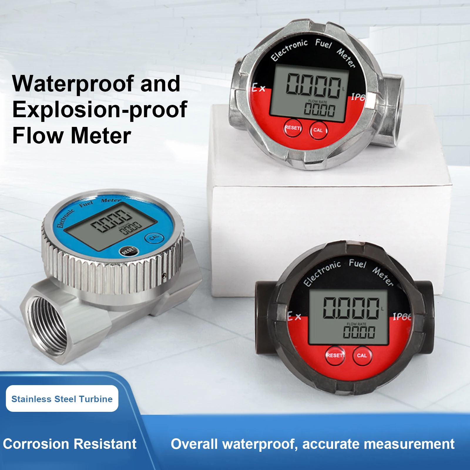 1-Inch-High-Accuracy-Digital-Display-Turbine-Fuel-Flow-Meter-Waterproof ...