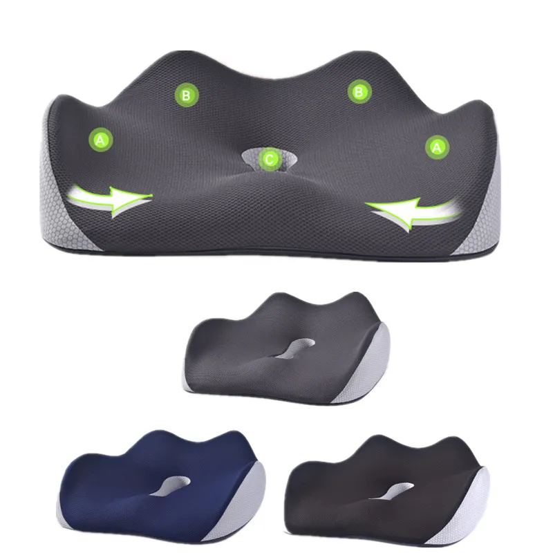 Memory-Foam-Sit-Bone-Relief-Seat-Cushion-Ergonomic-Correcting-Sitting ...