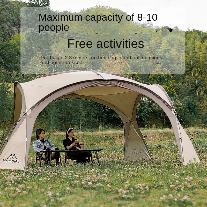 8-10Person-Outdoor-Large-Awning-Camping-Dome-Tents-Light-Luxury-Round ...