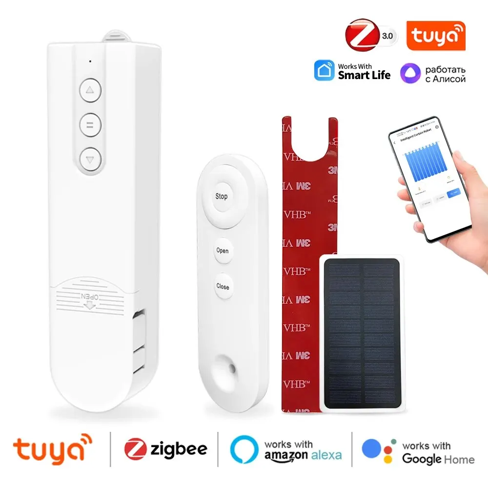 Tuya Zigbee Smart Electric Shutter Roller Blind Curtain Motor with RF ...