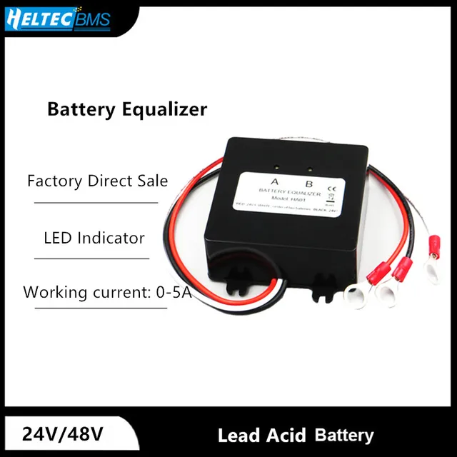 24V Battery Equalizer for Two Pieces 12V Gel Flood AGM Lead Acid ...