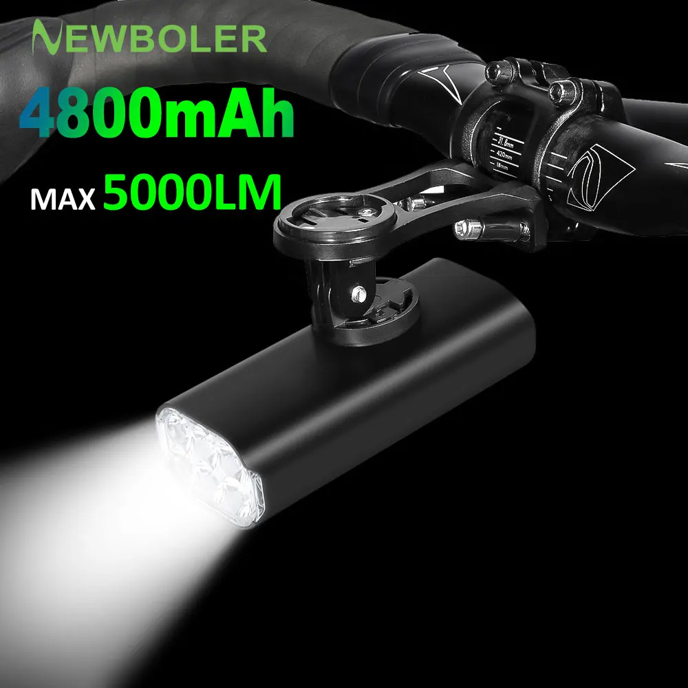 NEWBOLER-5000LM-Bike-Light-MTB-Front-Lamp-USB-Rechargeable-6-LED ...