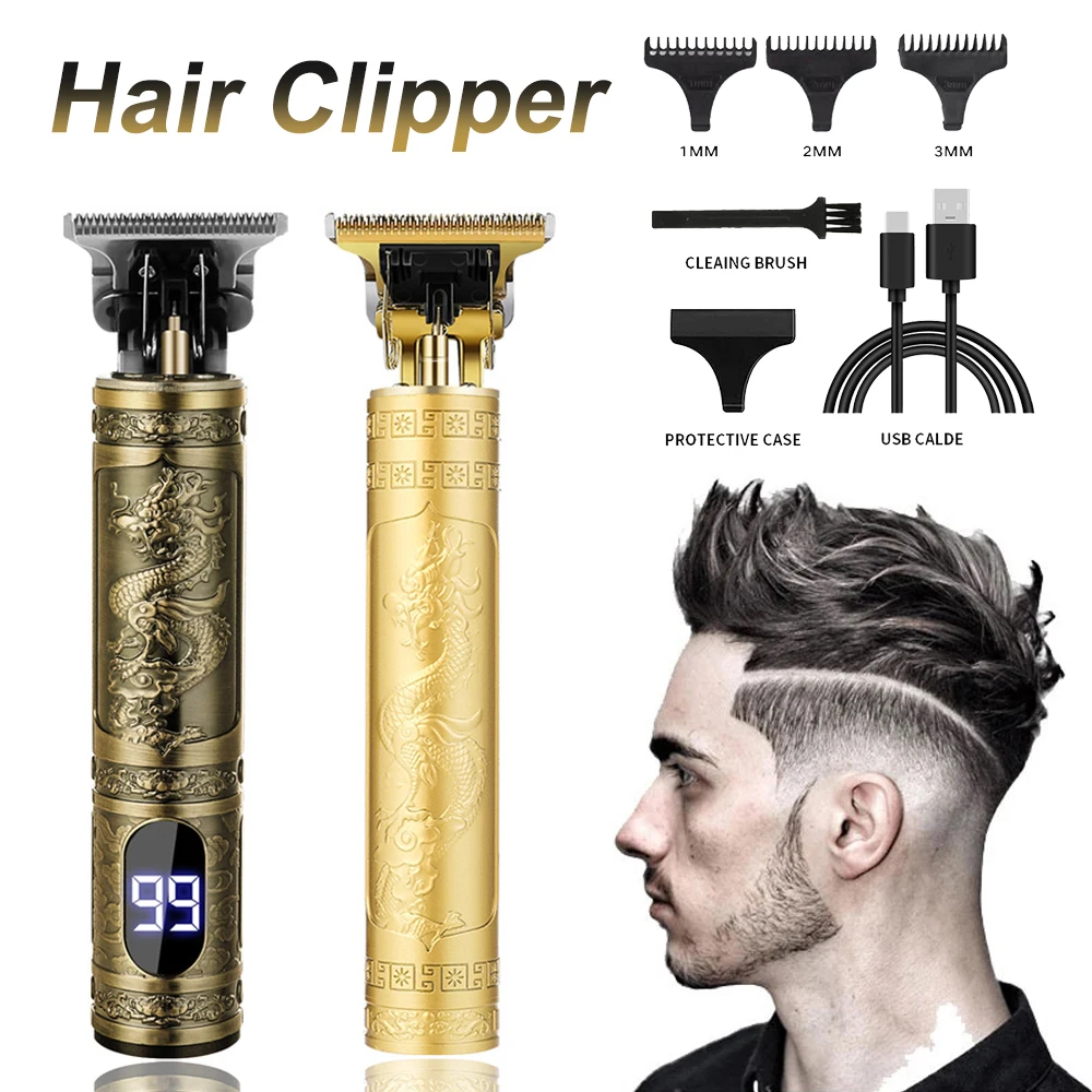 Professional-Hair-Clippers-Man-Beard-Shaver-Trimmer-for-Men-Barber-USB ...