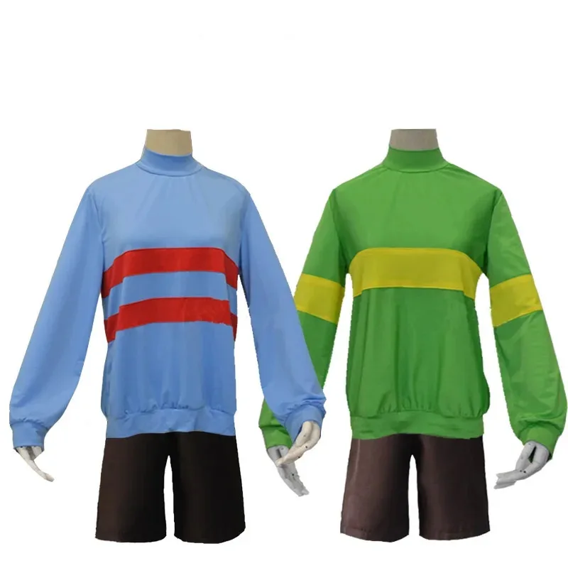 Anime Undertale Frisk Chara Cosplay Costume Andertail Sweatshirt High ...