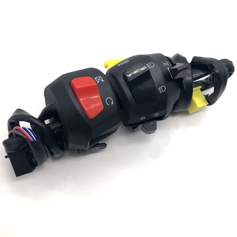 1-pair-Motorcycle-Handle-Bar-Switches-Emergency-Flashers-Fog-Light-Horn ...