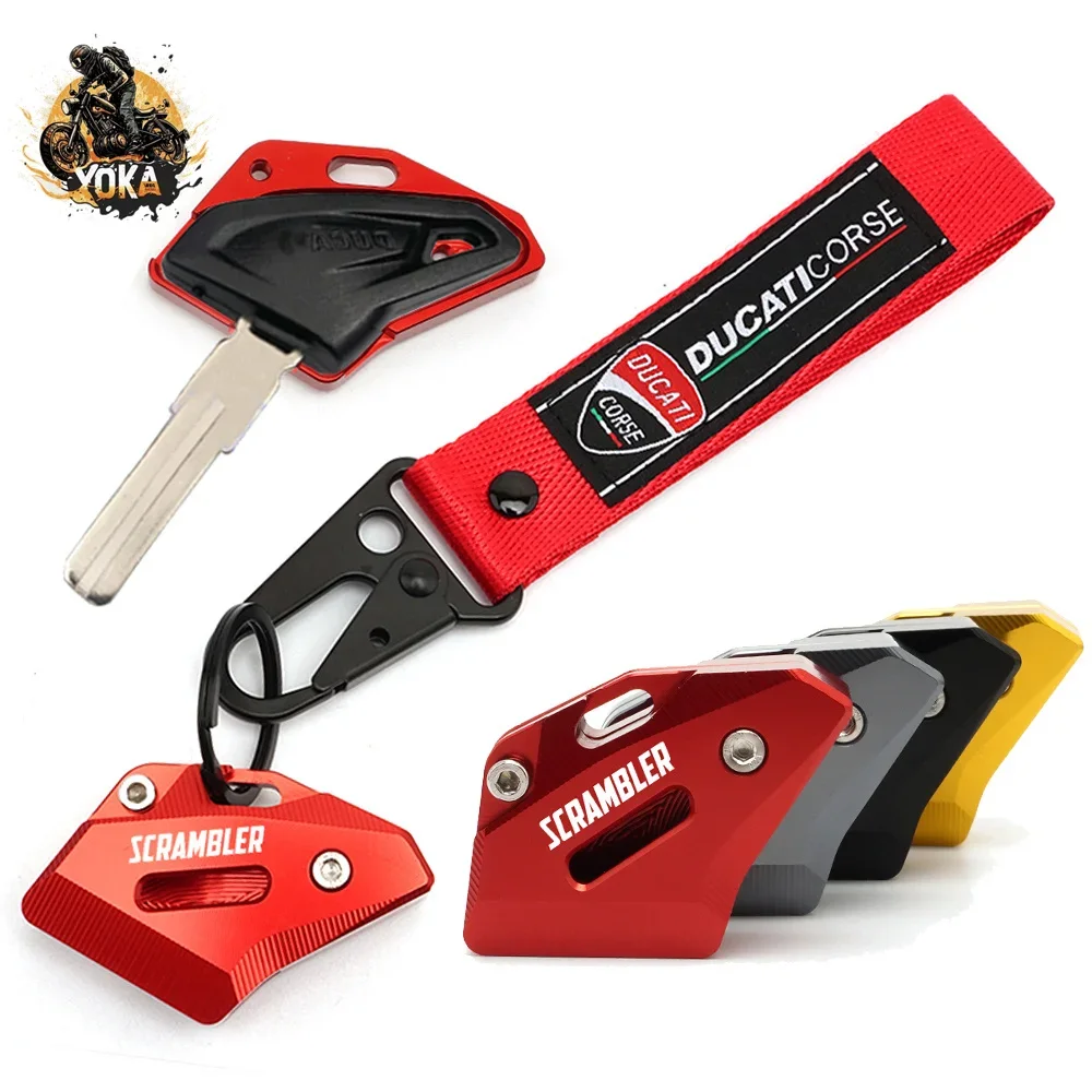 For-Ducati-Scrambler-400-800-1100-Modified-CNC-Key-Case-Cover-Shell ...
