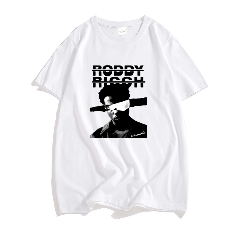 Roddy Ricch Vintage T-shirt Cotton Rapper Hip Hop Tshirt Men Streetwear ...
