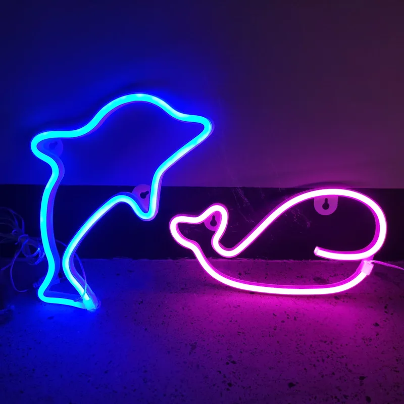 LED Dolphin Neon Light - giftitube