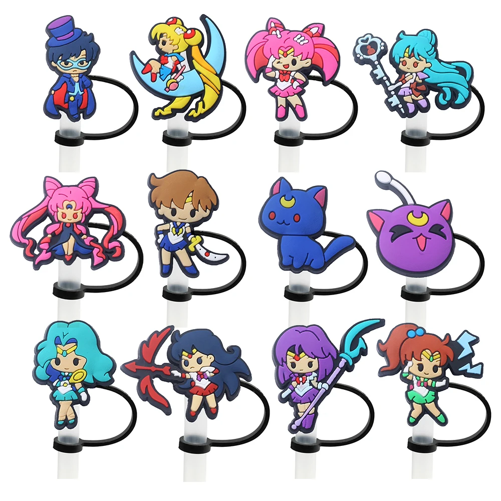 Sailor-Moon-Cartoon-Silicone-Straw-Covers-For-Water-Glass-Bottle ...