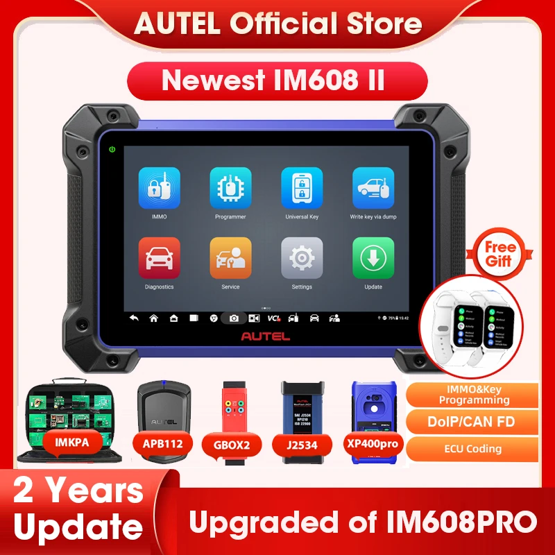 Autel IM608 II Pro Full Key Programmer OBD2 Scanner IM608II Ferramenta ...