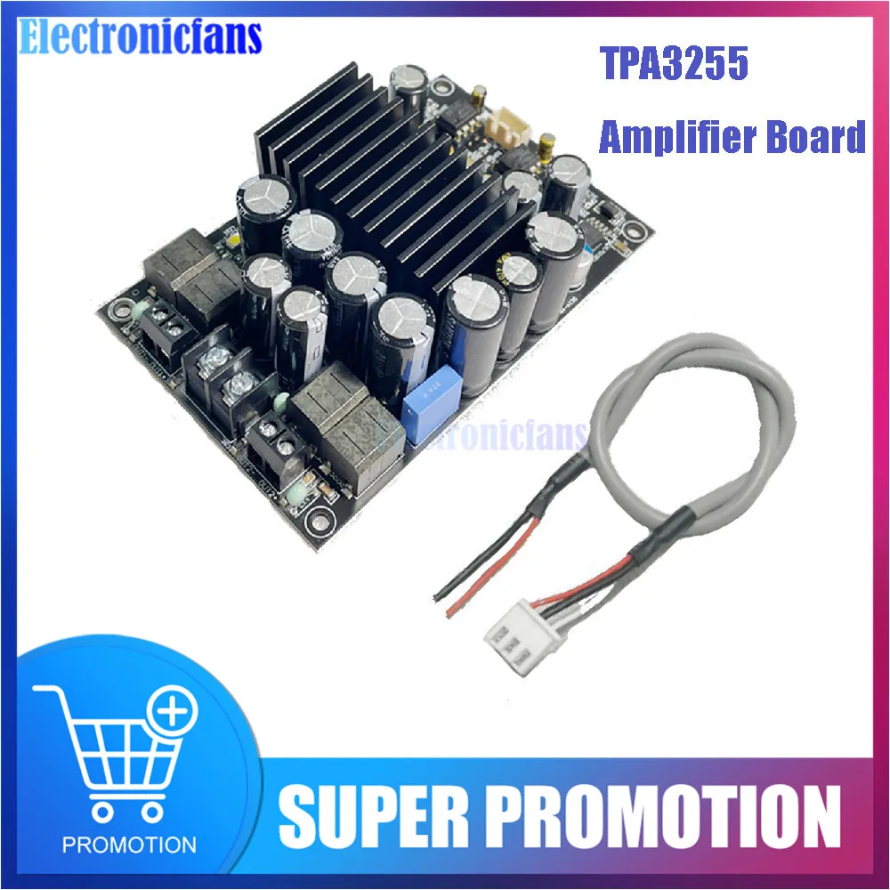 DC 48V TPA3255 HIFI Stereo Class D Amplifier 600W High Power Audio ...