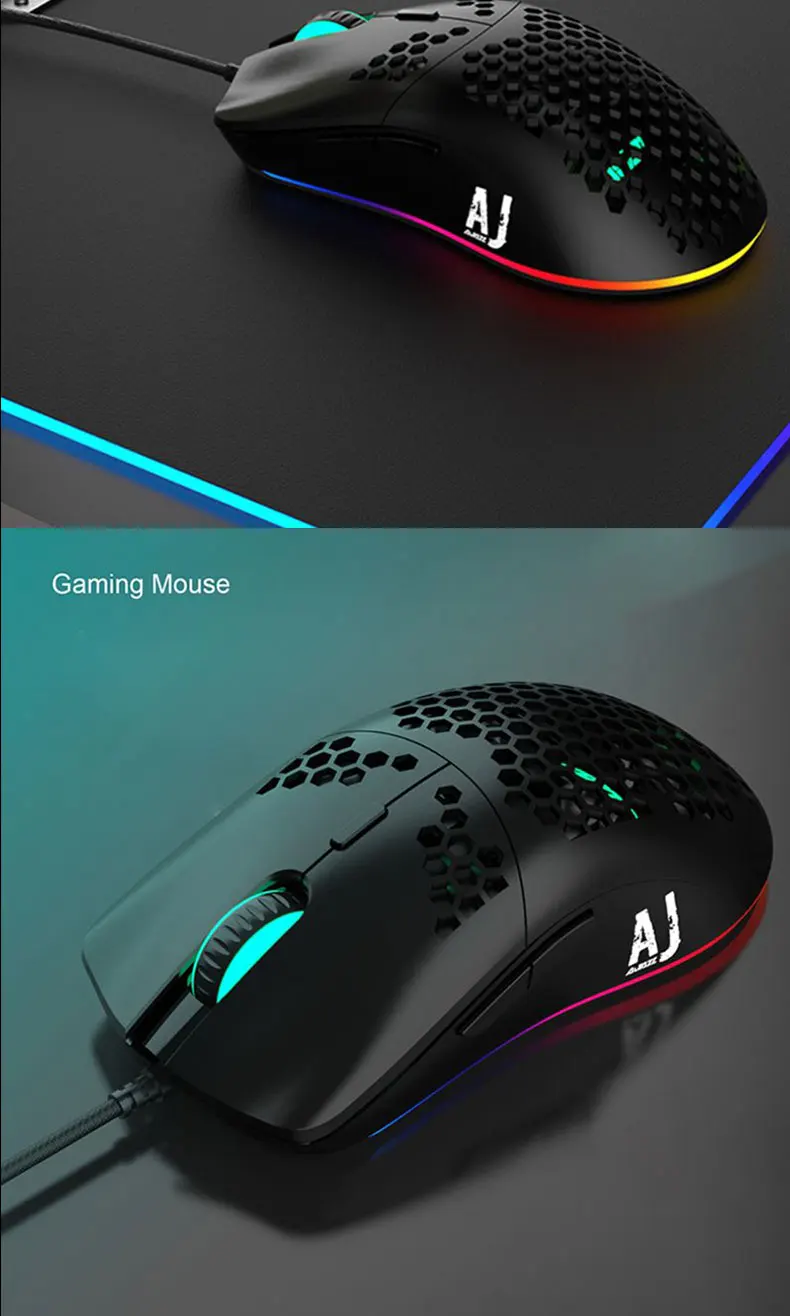 Ajazz AJ390 проводная игровая мышь 16000 DPI | AliExpress