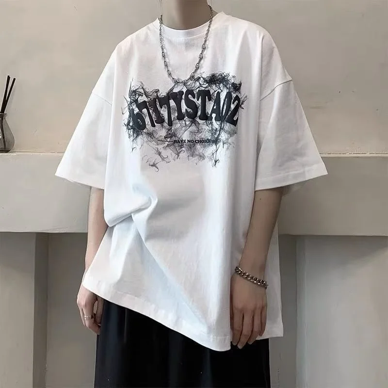 Men-s-Cotton-T-Shirt-Summer-Oversized-Short-Sleeve-Loose-And-Breathable ...