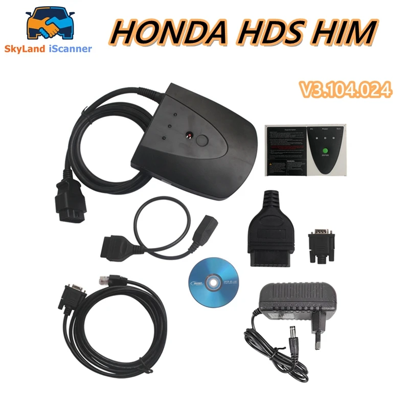 For Honda HDS HIM HDS V3.104.24 & Double PC Board & USB To RS232 Bull ...