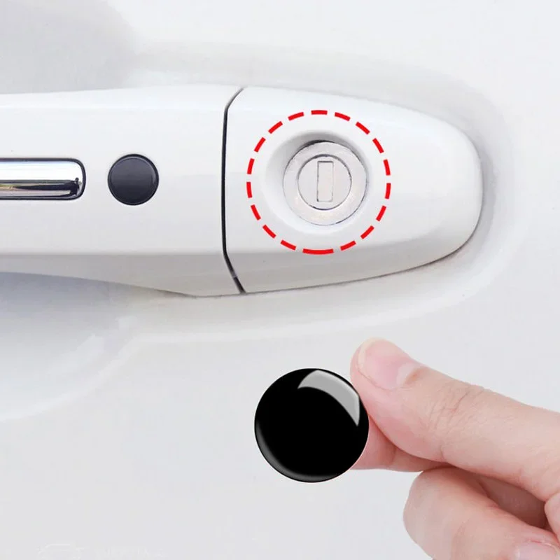4pcs Car Lock Protection Stickers Door Lock Keyhole Stickers Decal ...