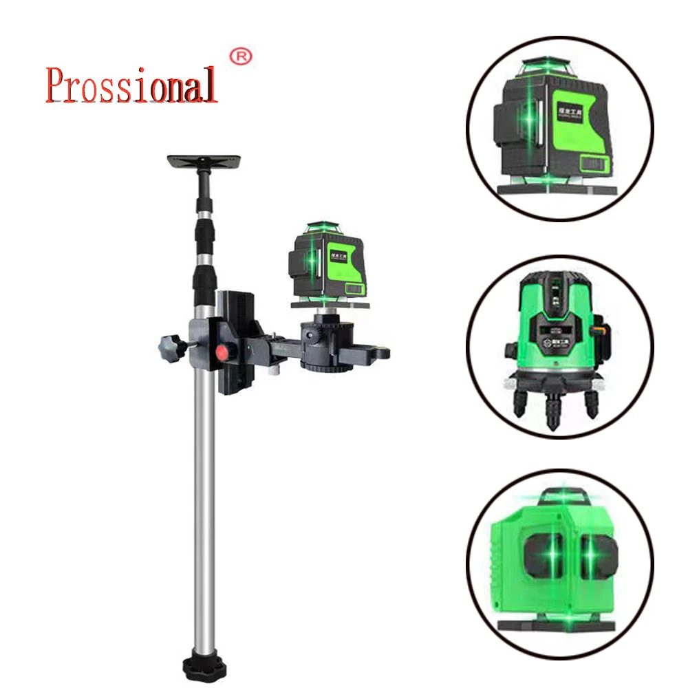 Max 4.5m Height Adjustable Line Leveler Stand Bar Telescopic Pole ...