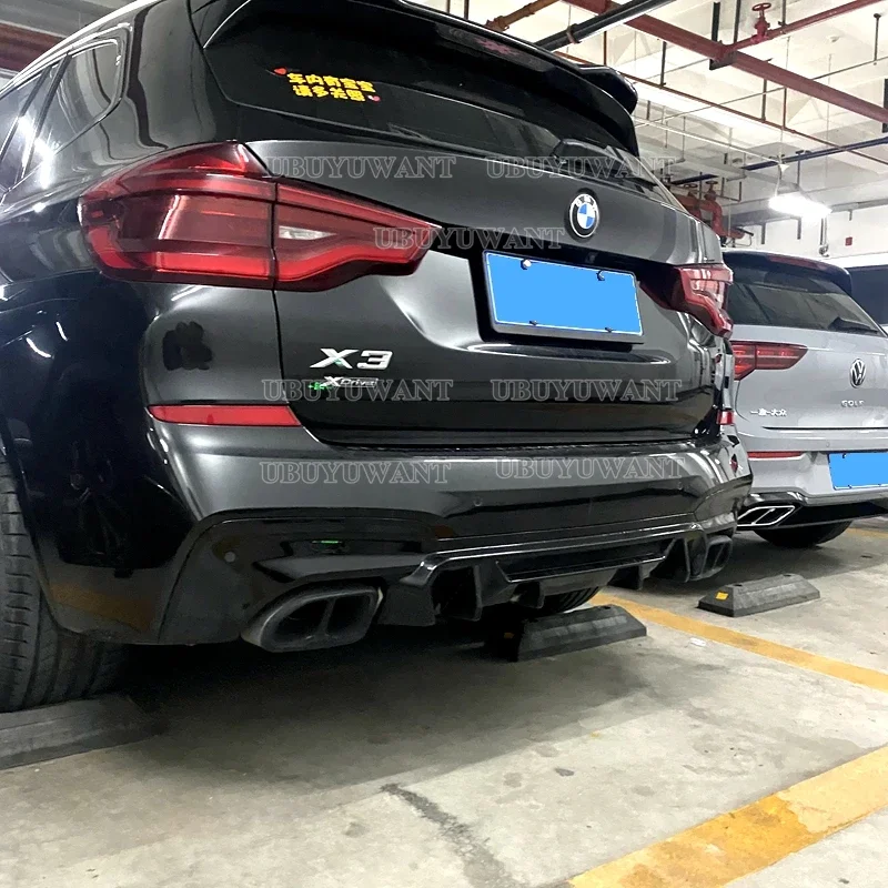 Rear-Bumper-Diffuser-Lip-For-BMW-G01-X3-M-Sport-2019-2023-Glossy-Black ...