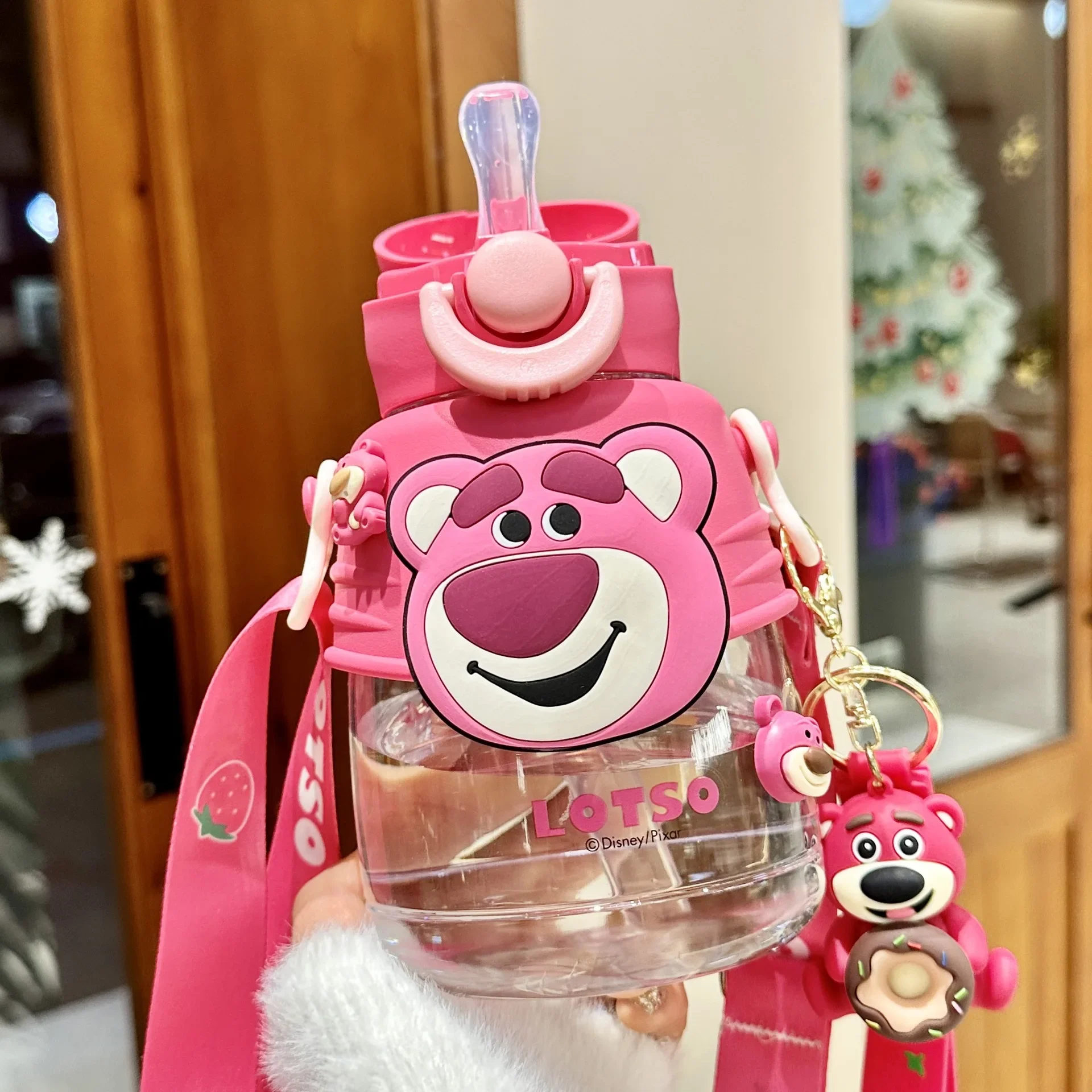 Disney-Lotso-Bear-Water-Cup-Girl-Tritan-Material-Student-Large-Capacity ...