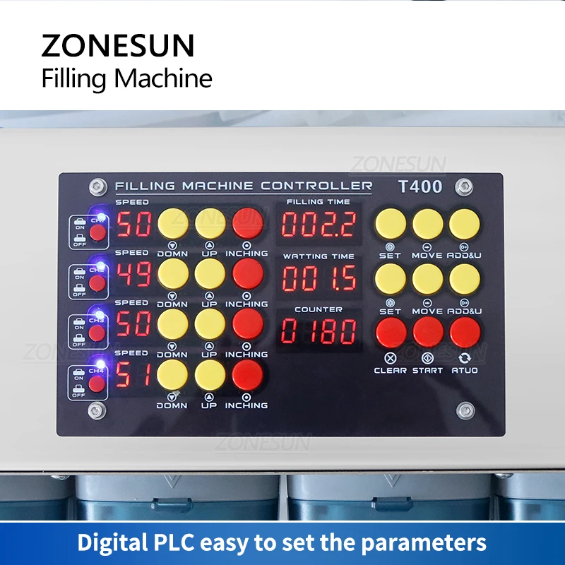 ZONESUN ZS-DTPP100C4 Small Production Line Liquid Filling Machine