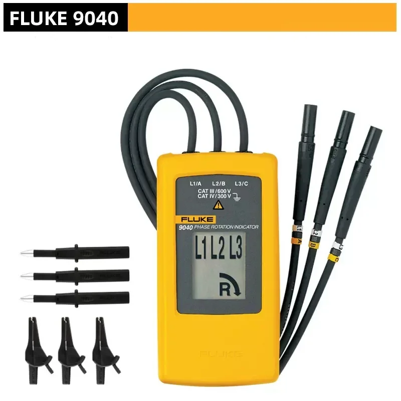 FLUKE-9040-Digital-Display-Phase-Rotation-Indicator-Tester-Meters-Three ...