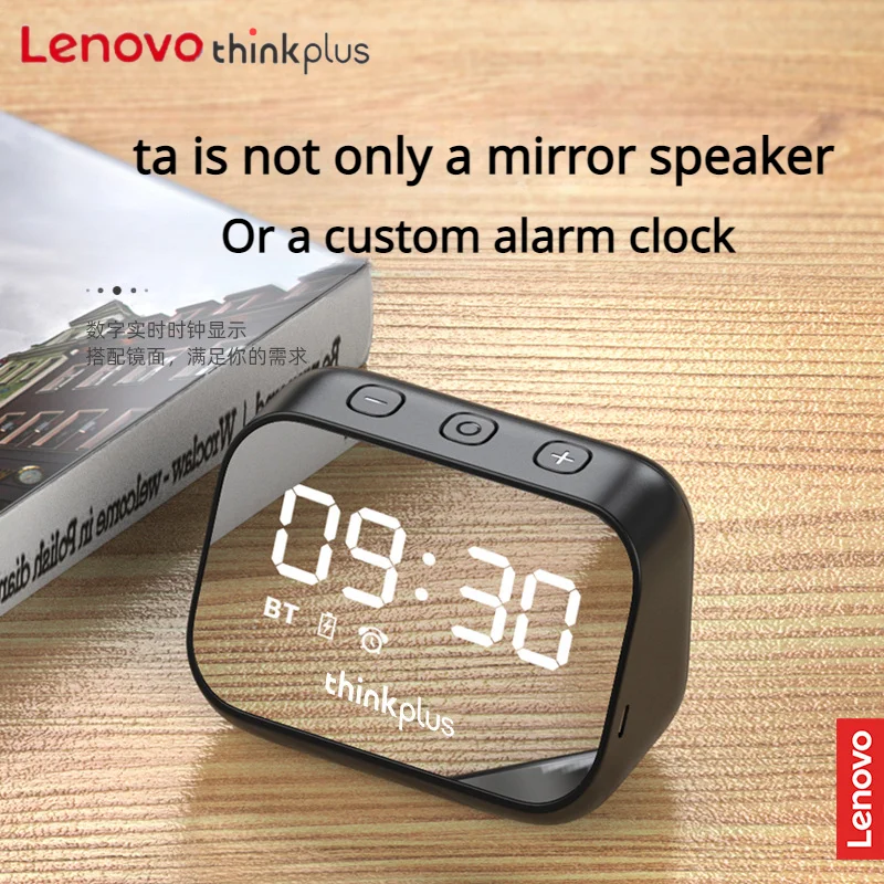 Lenovo-TS13-Cute-Mini-Bluetooth-Speaker-Portable-5-0-Digital-Display ...