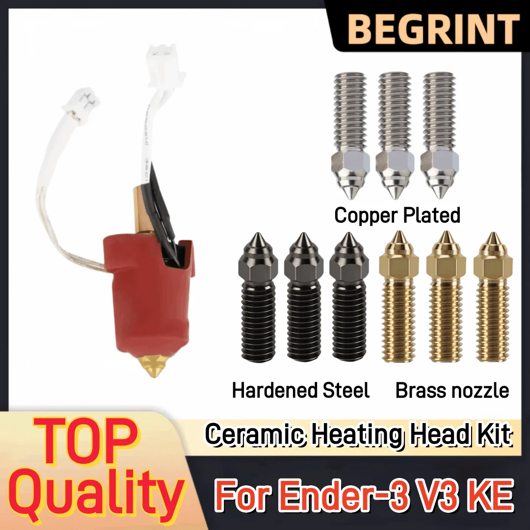 For-Creality-Ender-3-V3-KE-Hotend-Kit-Ceramic-Heating-Block-Nozzle-300 ...