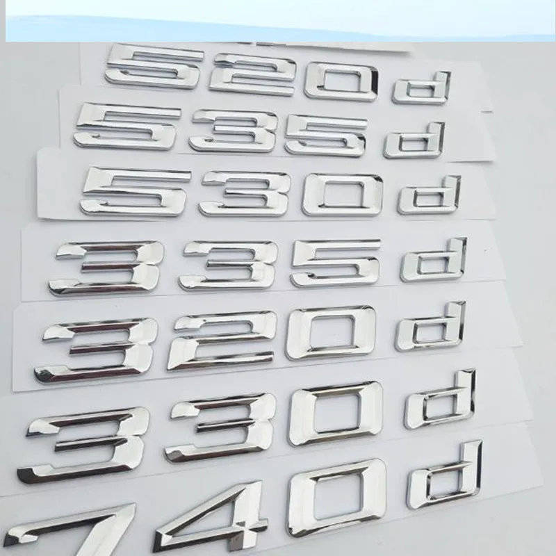 Pegatina trasera de coche para BMW, Serie 3, 5, 7, 3D, ABS, potencia M ...