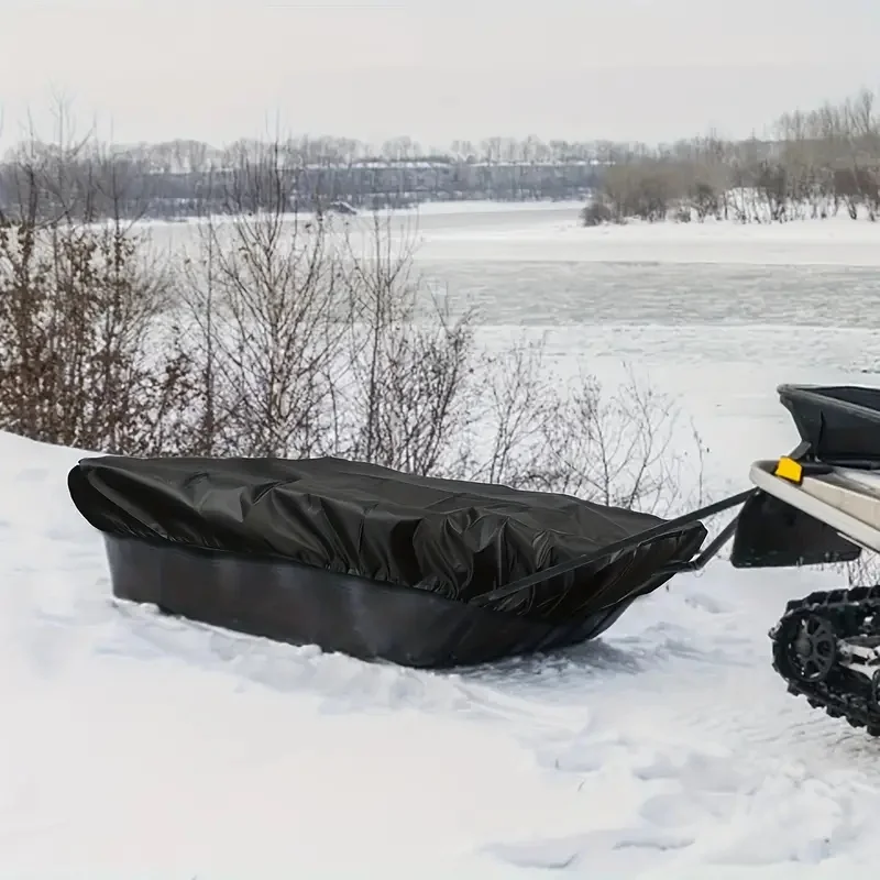 Heavy-Duty Ice Fishing Sled Cover & Snowboard - Fit for Small/Medium ...